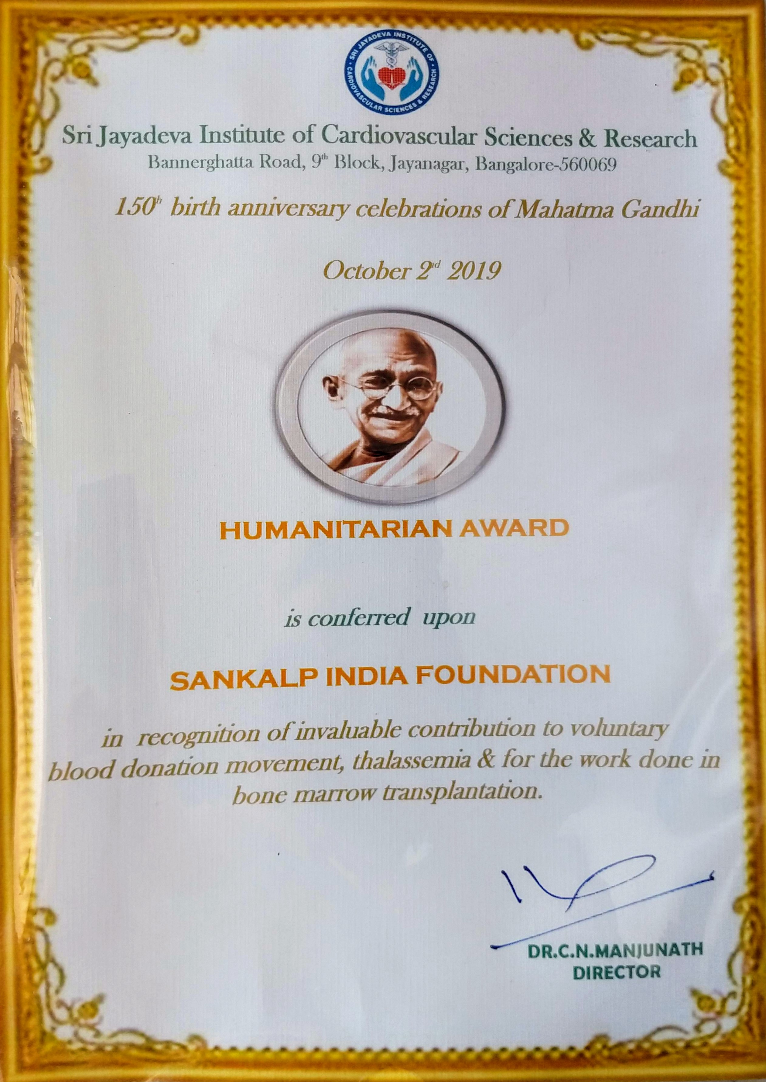 Thank you ISBTI and Sri Jayadeva Institute of Cardiovascular Science ...